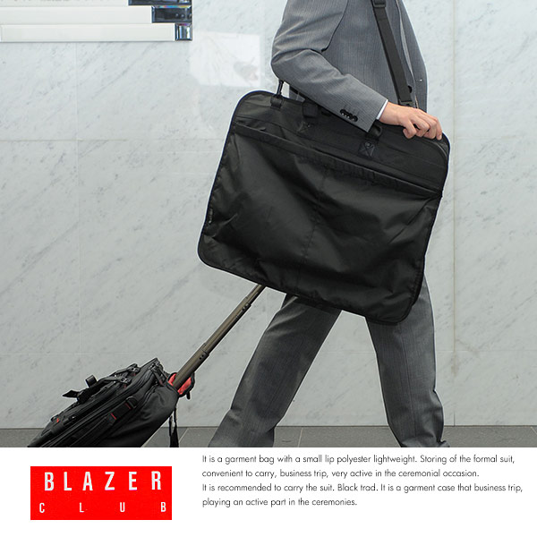BLAZER CLUB ガーメントバッグ メンズ 3way 三つ折り  スーツ入れ ガーメントケース 2way ショルダー 出張 旅行 大人 仕事 男性 衣類 カバン スーツ 収納  【送料無料】
