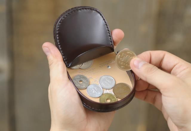 Pid コードバン 馬蹄型コインケース VASTO 男性用 メンズ コードバン