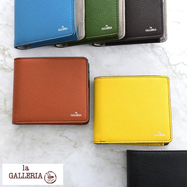 青木鞄 la GALLERIA GENERICO ボックス型小銭入れ付 二つ折り財布  二つ折り 財布 おしゃれ 革 レザー コンパクト シンプル ギフト プレゼント おすすめ  【送料無料】