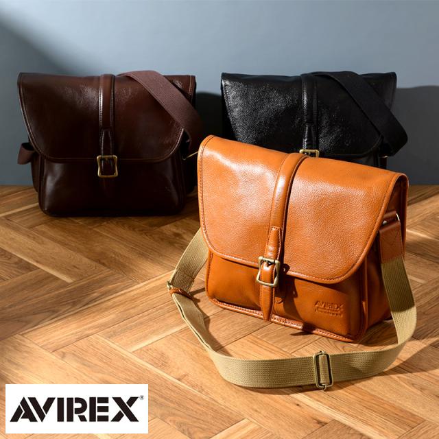 AVIREX BULTO レザー ショルダーバッグ  ミニショルダー おしゃれ 小さい シンプル バッグ 大人 コンパクト レザー  【送料無料】