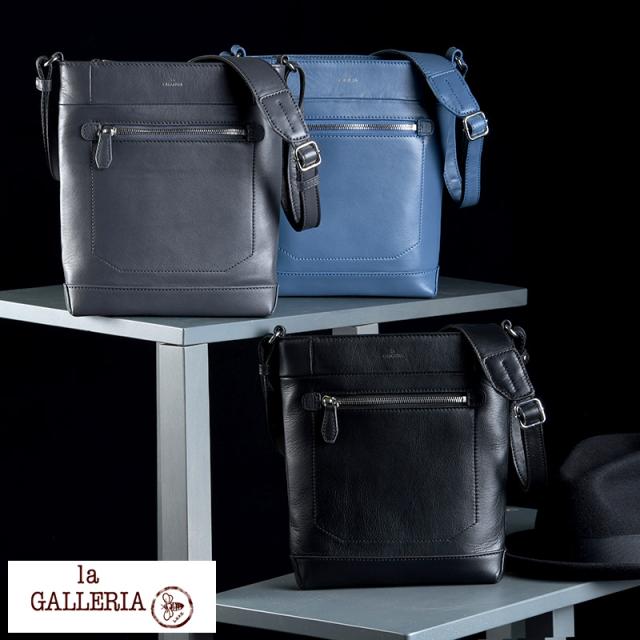 青木鞄 la GALLERIA レザーミニショルダーバッグ Cielo  ミニショルダー おしゃれ 縦型 シンプル バッグ 大人 コンパクト レザー  【送料無料】