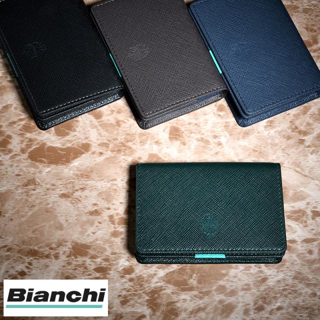Bianchi 角シボ型押し牛革 名刺入れ franco  おしゃれ レザー 傷つきにくい カジュアル かっこいい 大人