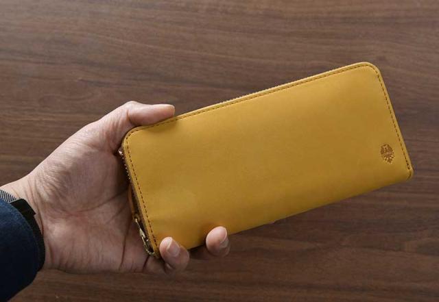 Bianchi brina ヌバック ラウンドジッパー 長財布 おしゃれ かっこいい