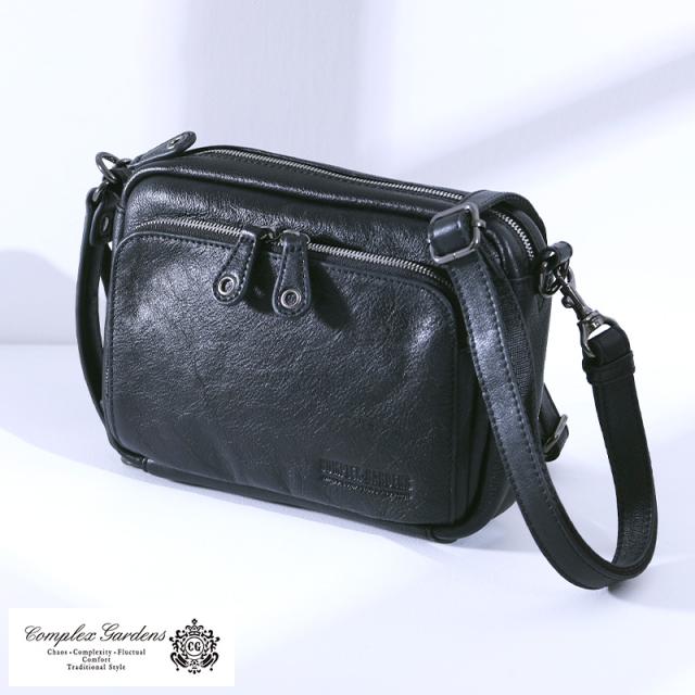青木鞄 COMPLEX GARDENS レザーミニショルダーバッグ 技芸  ミニショルダー おしゃれ 横型 シンプル バッグ 大人 コンパクト レザー