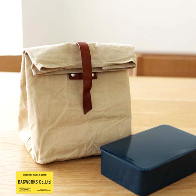 BAGWORKS 帆布ランチバッグ LUNCHMAN 保冷 おしゃれ 大人 弁当袋 弁当入れ 紙袋風 かっこいい レトロ 【送料無料】の通販は ...