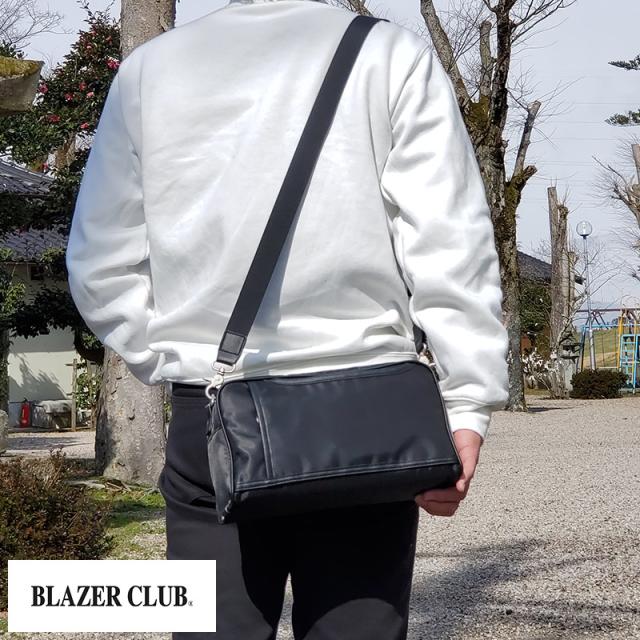 BLAZER CLUB 2way ショルダー ダブル セカンドバッグ  おしゃれ シンプル 軽い 無地 使いやすい 男性 大人 おすすめ プレゼント ギフト  【送料無料】