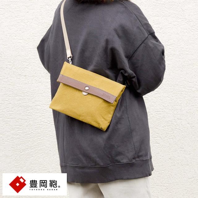 豊岡鞄 嘉玄 壊 KAI サコッシュ カブセ 横型 フラップ ショルダーバッグ  紳士物 男性用 ショルダーバッグ メンズ 日本製 帆布 キャンバス おしゃれ  【送料無料】