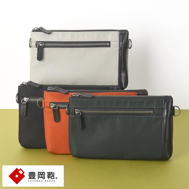 豊岡鞄 E＋pleasure 2wayサコッシュポシェット  おしゃれ カジュアル ミニバッグ 小さいバッグ ナイロン シンプル 軽量  【送料無料】