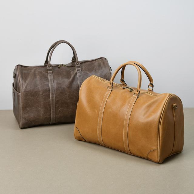 LEGULEG 白化合皮ボストンバッグ 24L  2way 旅行カバン 2泊 3泊 豊岡製 合成皮革 おしゃれ レトロ  【送料無料】