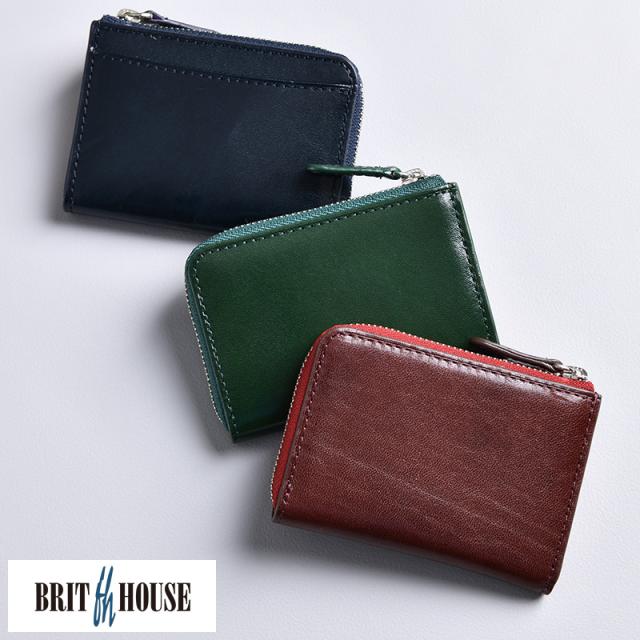 BRIT HOUSE L字ファスナー小銭入れ イタリアンレザー PALAIA CROCE  ケース 本革 牛革 おしゃれ 大人 かっこいい  【送料無料】