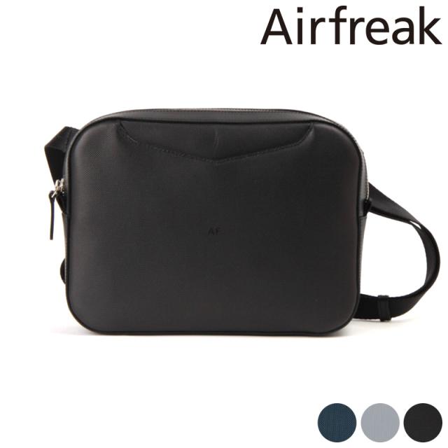 Airfreak 横型ミニショルダーバッグ Helsinki  メンズ ショルダーバッグ 小さめ 本革 レザー 日本製 シンプル おしゃれ 斜めがけバッグ コンパクト  【送料無料】