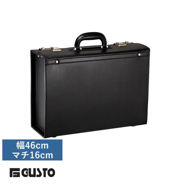G-GUSTO 合成皮革 パイロットケース 幅46cm×マチ16cm  フライトケース メンズ 合皮 ビジネスバッグ A3 シンプル かっこいい おしゃれ  【送料無料】