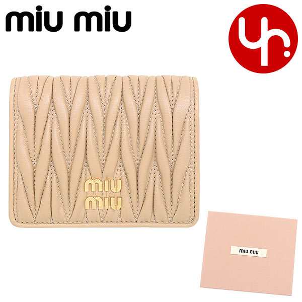 ミュウミュウ miumiu 二つ折り財布 5MV204 2FPP ブティック ミュウミュウ miumiu 二つ折り財布 5MV204 2FPP ブティック