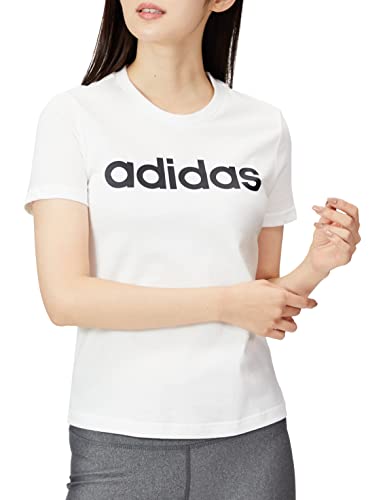 [アディダス] 半袖 Tシャツ エッセンシャルズ ロゴ 半袖Tシャツ レディース ホワイト/ブラック(GL0768) Sサイズの通販はau ...
