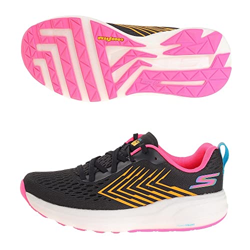 スケッチャーズ（SKECHERS） ランニングシューズ ジョギングシューズ RIDE FLOW 130018-BKMT マラソン （ブラック×ピンク/２５．０/Lady's）