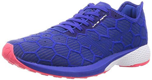 [ミズノ] ランニングシューズ ウエーブエアロ 18 ブルー×ブルー×ピンク 22.5 cm 2E