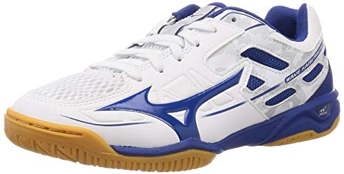 [ミズノ] 卓球シューズ ウエーブカイザーブルク 6 ホワイト×ブルー×シルバー 23.0 cm 3E