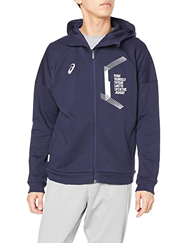 [アシックス] トレ−ニングウェア LIMOスウェットフルジップパーカー 2031C661 メンズ 402(ミッドナイト) XLサイズ