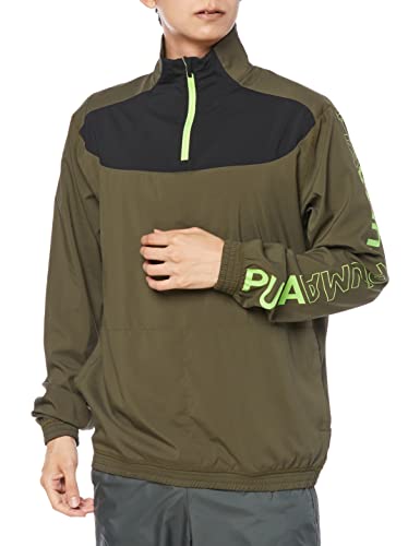 PUMA(プーマ) アウター ジャケット トレーニング TRAIN PUMA ウーブン 1/2 ジップ 521312 メンズ グレープ リーフ(44) Mサイズ