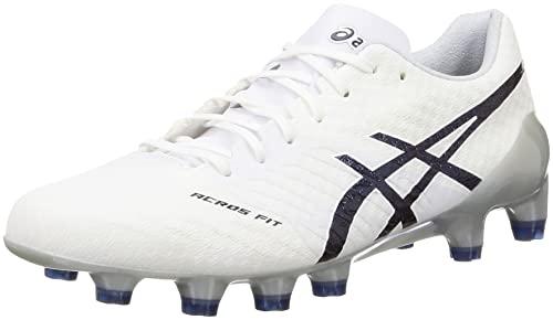 [アシックス] サッカースパイク DS LIGHT ACROS 2 メンズ 100(ホワイト/ミッドナイト) 24.5 cm 2E