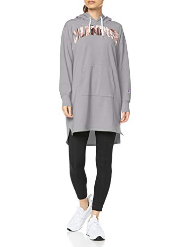 [チャンピオン] スクリプトロゴ フーディーチュニック フーデッドスウェットシャツ CW-TS111 オックスフォードグレー Lサイズ