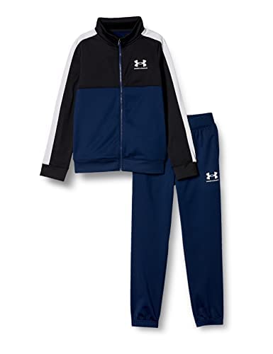 [アンダーアーマー] トレーニングジャージ UAカラーブロック ニット トラックスーツ ボーイズ Academy/Black/White YLサイズ