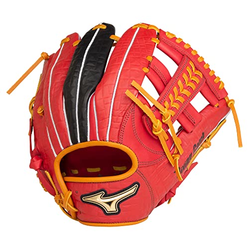 ミズノ MIZUNO ソフトボール用ダイビングキャッチ 内野手向け/サイズ8  ソフトボール グラブ 1AJGS26703  6209レッド×ブラック