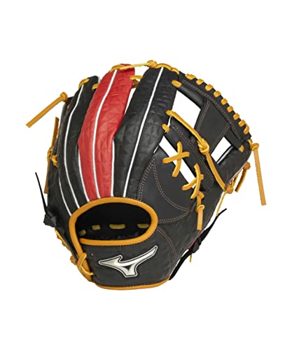 ミズノ MIZUNO ソフトボール用 ダイビングキャッチ 内野手向け グローブ 1AJGS26713  0962ブラック×レッド 右投げ用