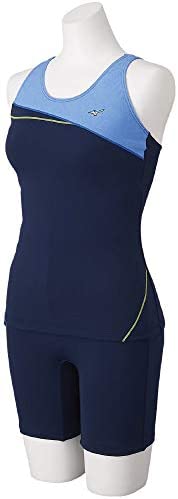 MIZUNO(ミズノ)フィットネス水着 レディース セパレーツ（３．５分丈） N2JG1351 Lサイズ