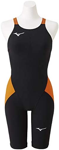 MIZUNO(ミズノ)レース用競泳水着 レディース MX・SONIC α ハーフスーツ N2MG0211 オレンジ Lサイズ FINA(国際水泳連盟)承認済み