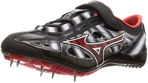 [ミズノ] 陸上シューズ エックスレーザー エリート ブラック×レッド×グレー 24.0 cm 2E