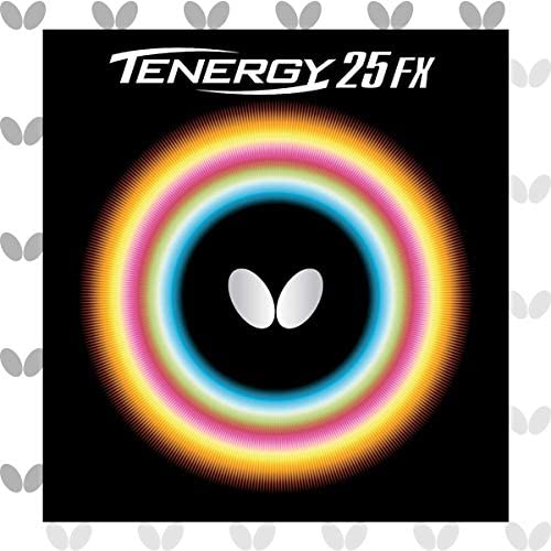 バタフライ(Butterfly) 卓球 ラバー テナジー・25・FX 裏ソフト テンション (スピン) 05910 ブラック 中