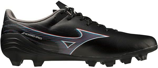 [ミズノ] サッカースパイク MIZUNO α ミズノアルファ SELECT フットボール 部活 軽量 メンズ ブラック×イグニッションレッド×ブルー 25.5 cm 2E