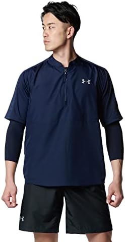 [アンダーアーマー] 野球ウーブンアウター UAケージ ジャケット メンズ Midnight Navy Silver MDサイズ