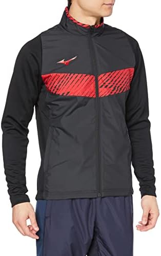 [ミズノ] サッカーウェア ハイブリットフリースシャツ ジャケット PROFESSIONAL LINE P2MC1520 チャイニーズレッド Sサイズ