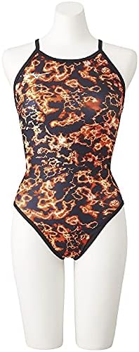 MIZUNO(ミズノ) スイム 水泳 フィットネス 水着 ジム用 レディース エクサースーツ ミディアムカット N2MA1766 54 オレンジ サイズ L