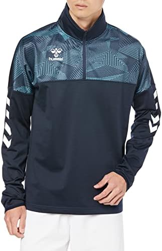 [ヒュンメル] ジャケット あったかハーフジップトップ メンズ インディゴネイビー (71) Sサイズ