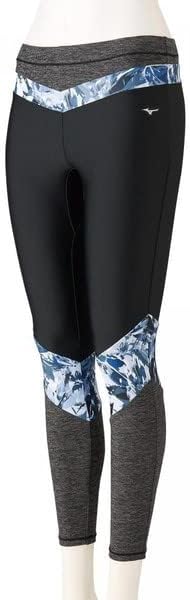 MIZUNO(ミズノ) アクアフィットネス用オリジナルロングタイツ(10分丈) (レディース) フィットネス水着 水陸両用 (N2JB1845) 09ブラック Sサイズ