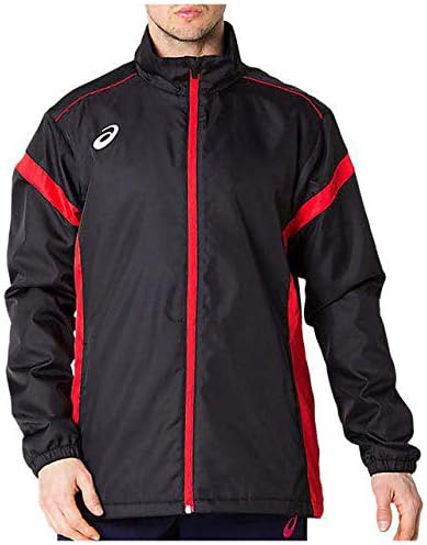 [アシックス] トレーニングウエア 裏トリコットブレーカージャケット 2031A898 メンズ パフォーマンスブラック/クラシックレッド Sサイズ