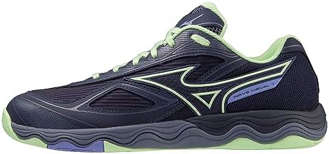 [ミズノ] 卓球シューズ ウエーブメダル 7 安定性 クッション性 反発性 ネイビー×ライム×パープル 26.0 cm 2E