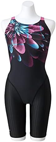 MIZUNO(ミズノ) レディース STREAM ACE ストリームエース ハーフスーツ(マスターズバック) N2MG2742 92 ブラック/サックス サイズXL FINA承認済み