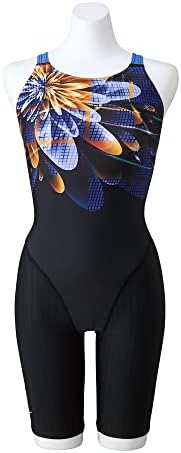 MIZUNO(ミズノ) レディース STREAM ACE ストリームエース ハーフスーツ(マスターズバック) N2MG2742 94 ブラック/オレンジ サイズXL FINA承認済み