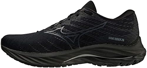 [ミズノ] ランニングシューズ ウエーブライダー 26 軽量 ブラック/ブラック 25.0 cm 4E