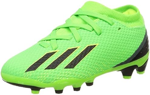 [アディダス] サッカースパイク エックス スピードポータル.3 HG/AG キッズ ソーラーグリーン/コアブラック/ソーラーイエロー(GW8481) 17.5 cm