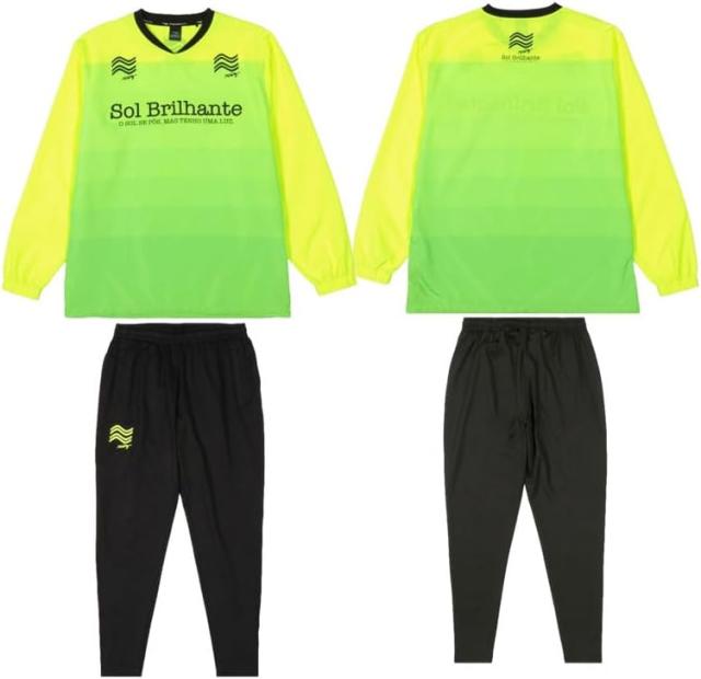 [ペナルティ] ハイス・ピステジャケット＆パンツセット サッカー フットサル ピステ 上下セット 23FW（POF3514 65/フラッシュイエロー 140cm