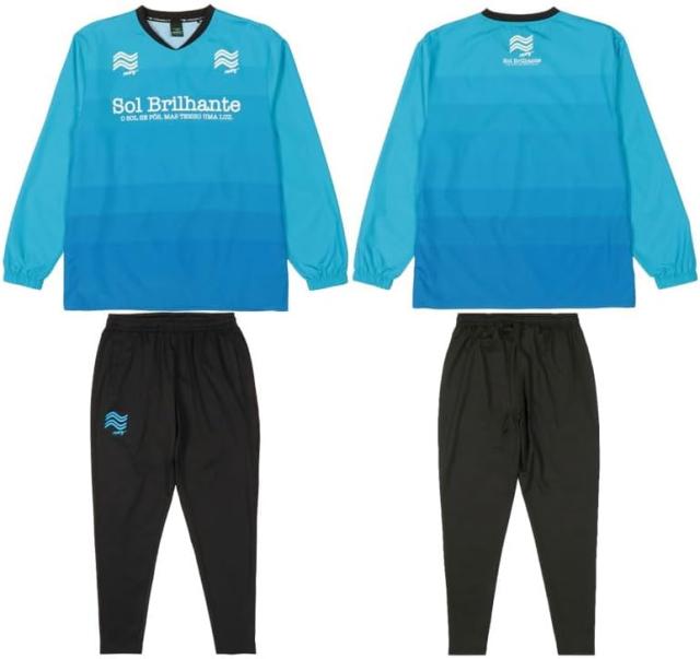 [ペナルティ] ハイス・ピステジャケット＆パンツセット サッカー フットサル ピステ 上下セット 23FW（POF3514 86/ターコイズ 150cm