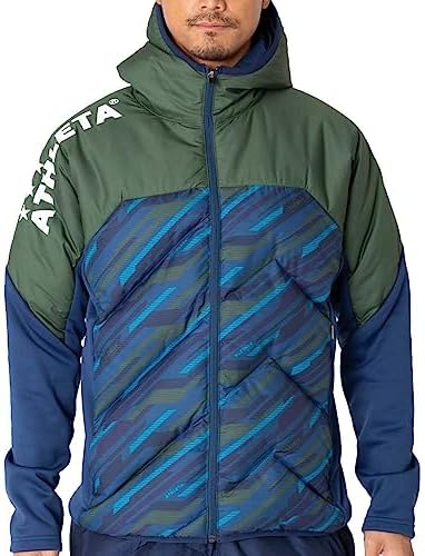 [アスレタ] 中綿ウォームジャケット 04153 37KHA カーキ フットサル トレーニングジャケット Oサイズ 37KHA