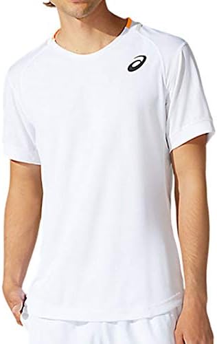 [アシックス] テニスウエア MATCH 半袖シャツ 2041A132 メンズ ブリリアントホワイト EU M (日本サイズL相当)