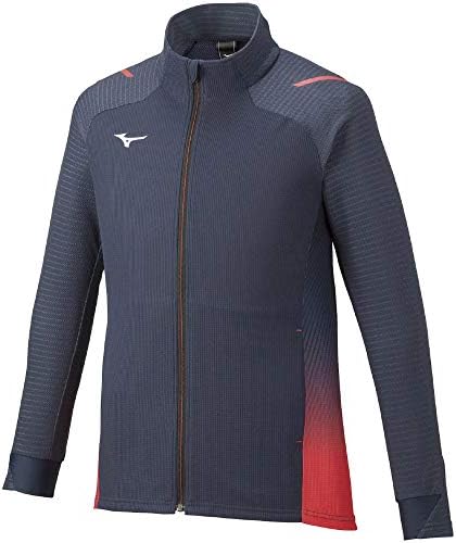 [ミズノ] トレーニングウェア ドライエアロフロージャケット 高通気 吸汗速乾 32MC1050 メンズ ネイビー Sサイズ