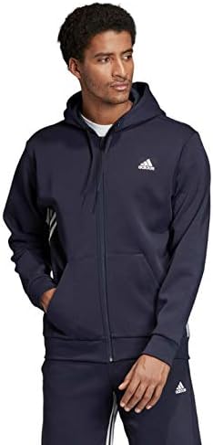 [アディダス] スウェット マストハブ 3ストライプス パーカー FWQ75 メンズ レジェンドインク/ホワイト(EK4543) J/Sサイズ